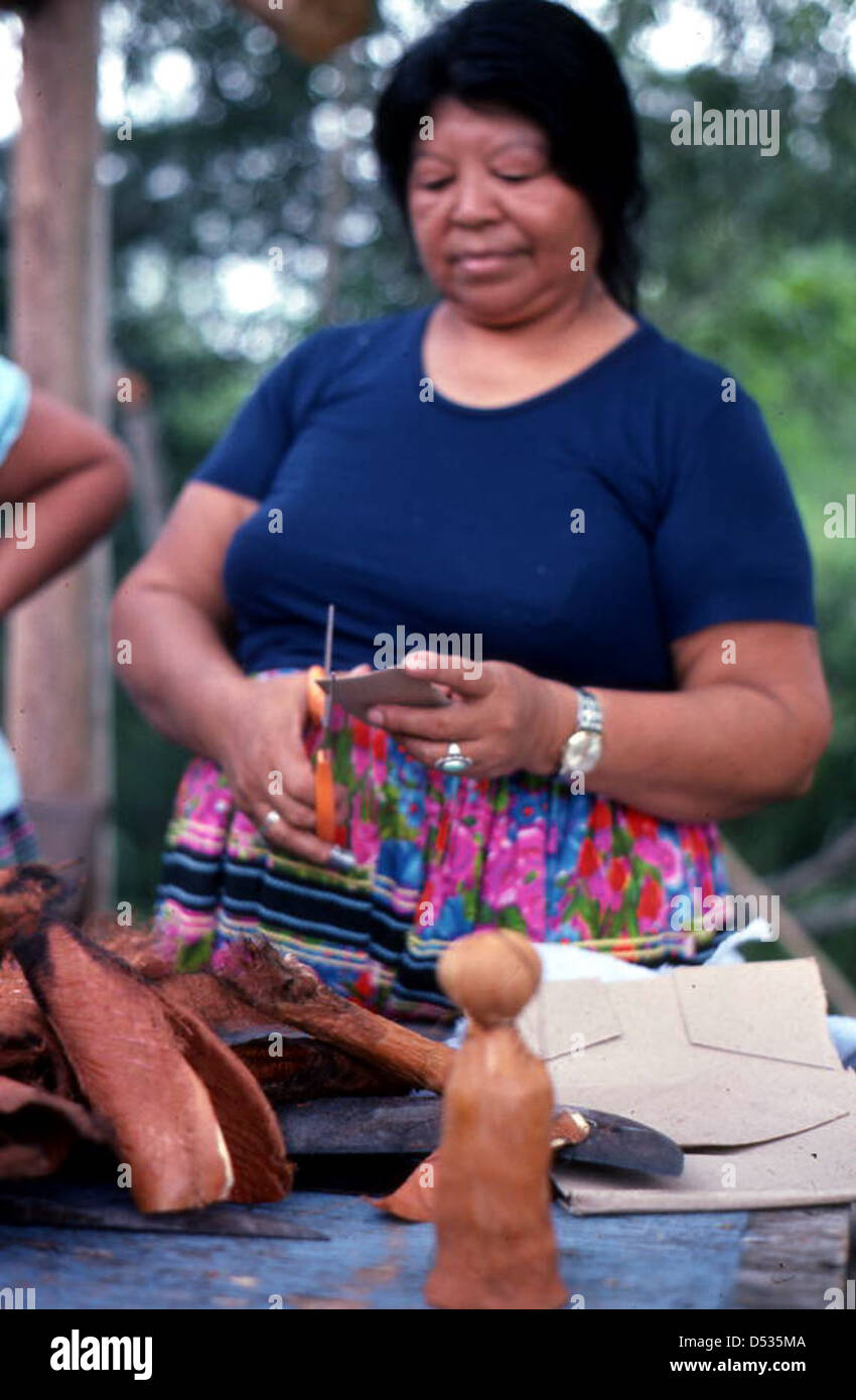 Mary Billie, a Seminole artist from the Big Cypress Reservation, is ...