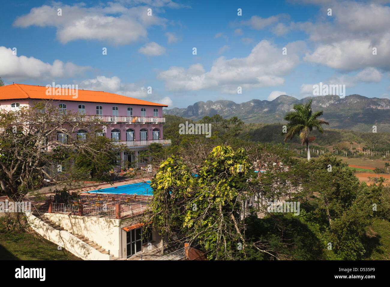 Cuba, Pinar del Rio Province, Vinales, Vinales Valley, Hotel los ...