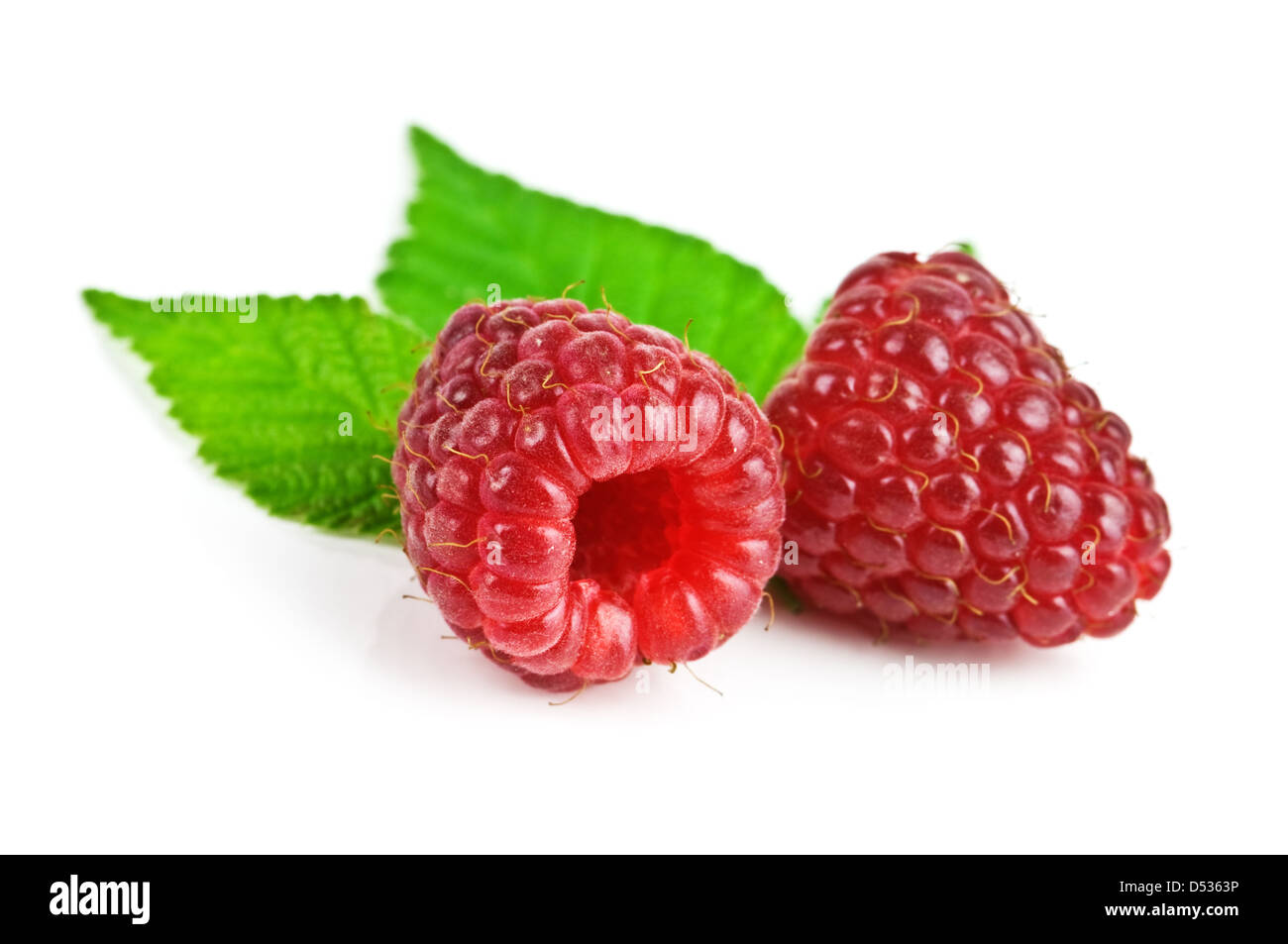 ripe raspberry isolated on white Stock Photo - Alamy