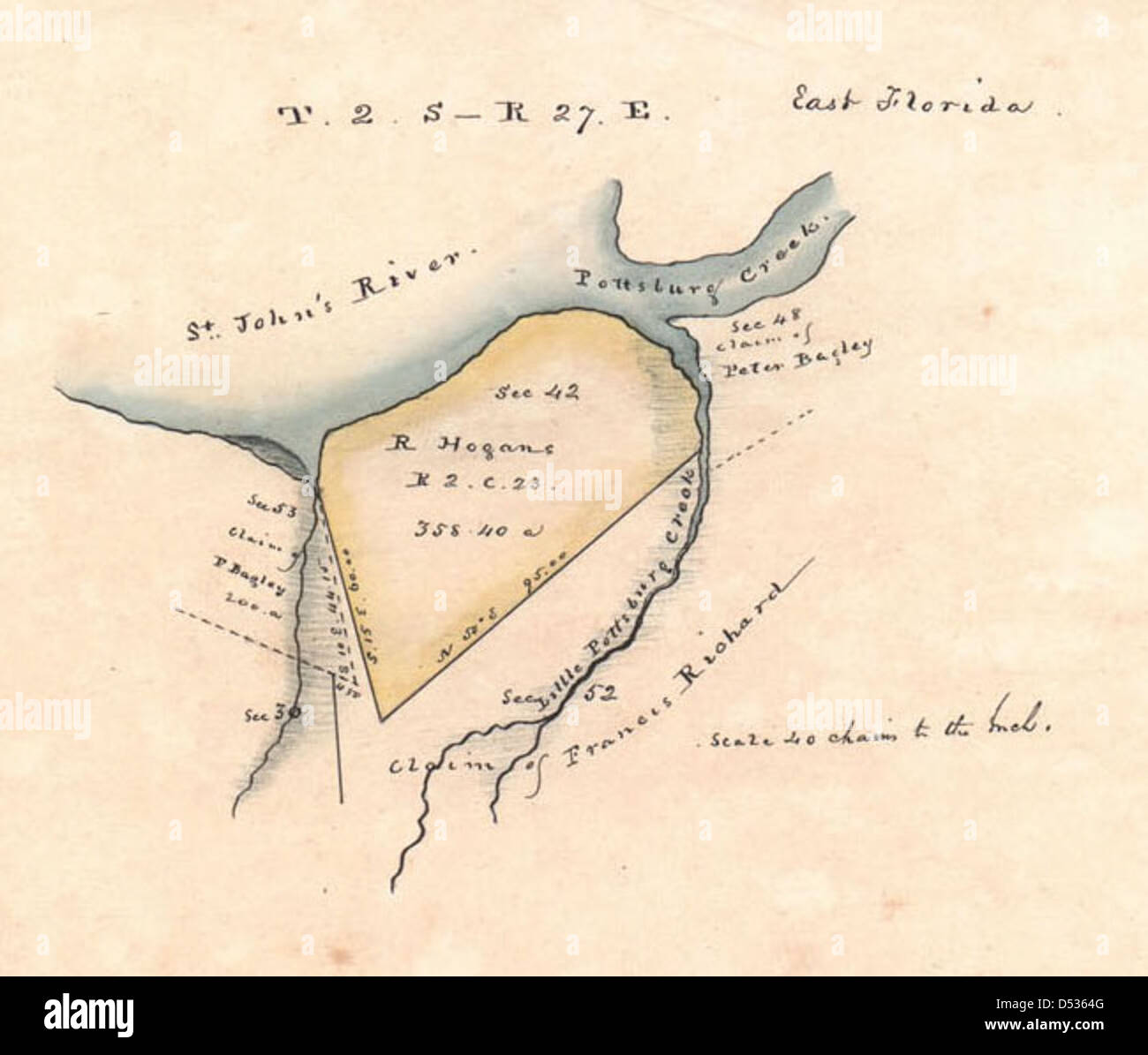 Map of little river hi-res stock photography and images - Alamy