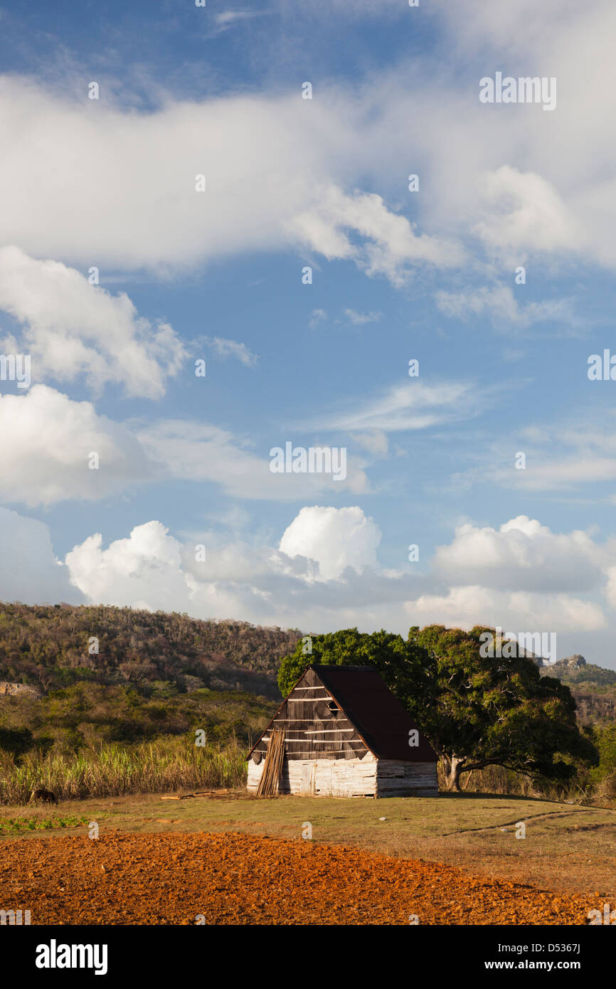 Cuba, Pinar del Rio Province, Vinales, Vinales Valley, valley farm ...