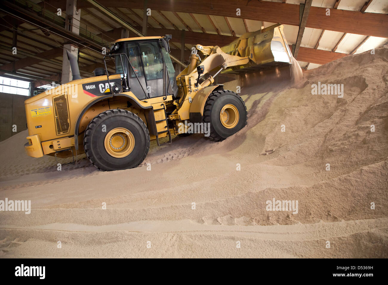 Grevenbroich, Germany, road salt storage facility for the national ...