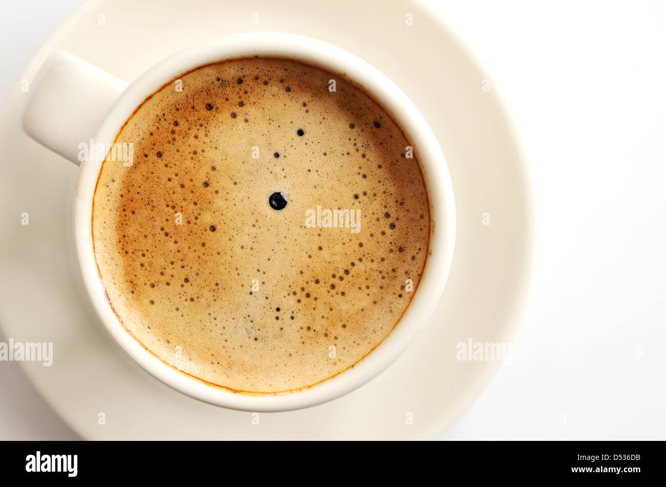 close-up cup of espresso coffee over white Stock Photo - Alamy