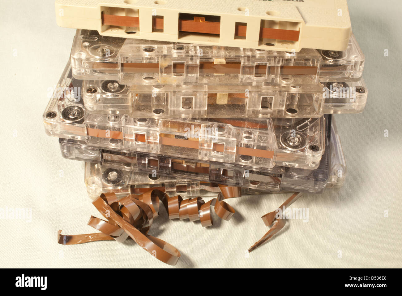 Pile cassette tapes hi-res stock photography and images - Alamy