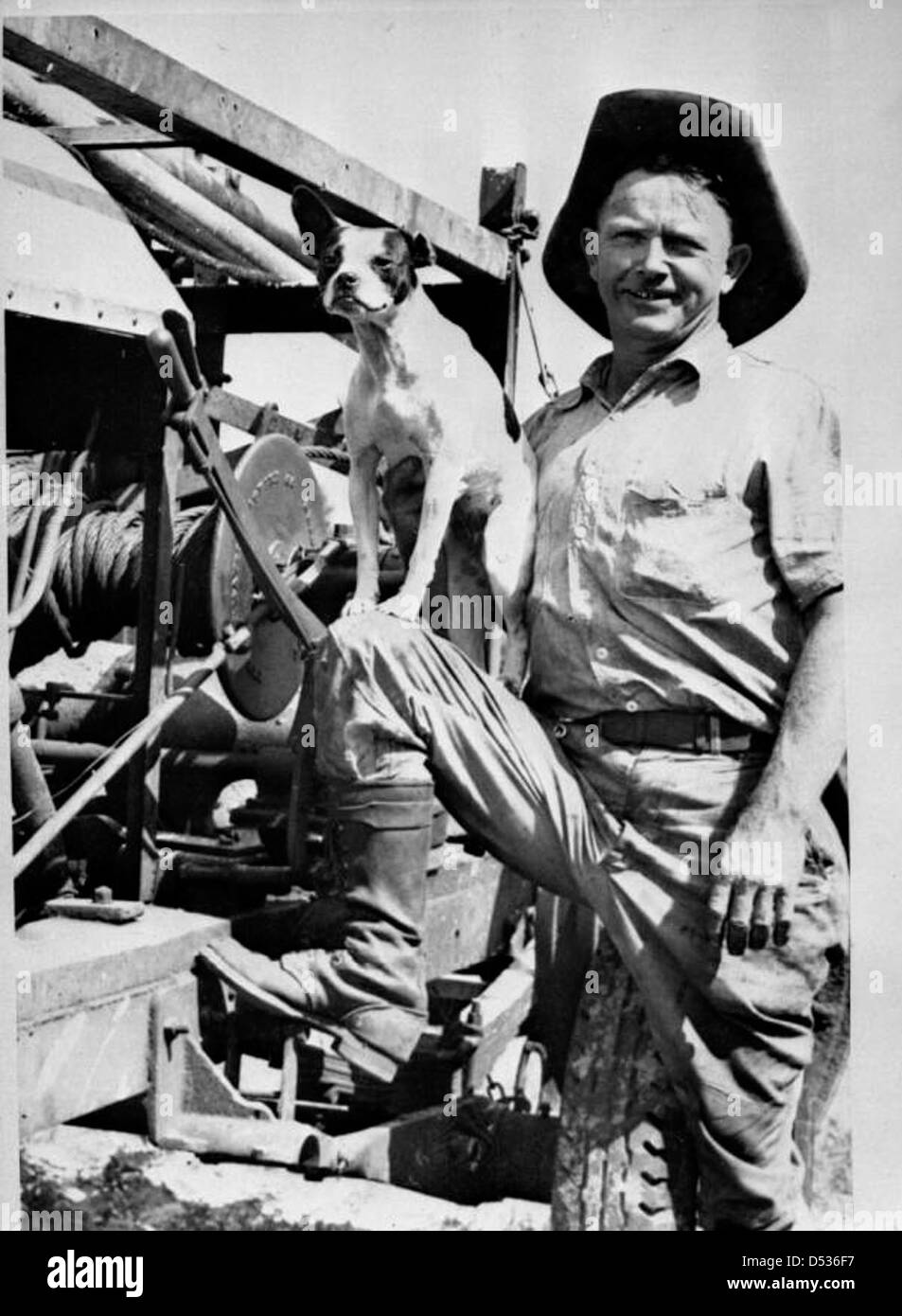 Peck Harris of Brevard County with his dog, captured in an image ...
