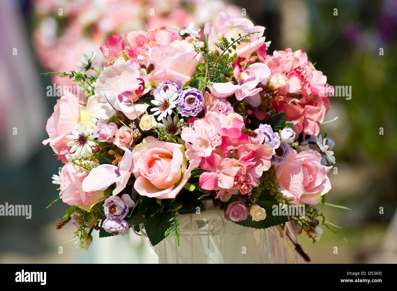 Beautiful rose artificial flower hi-res stock photography and images ...