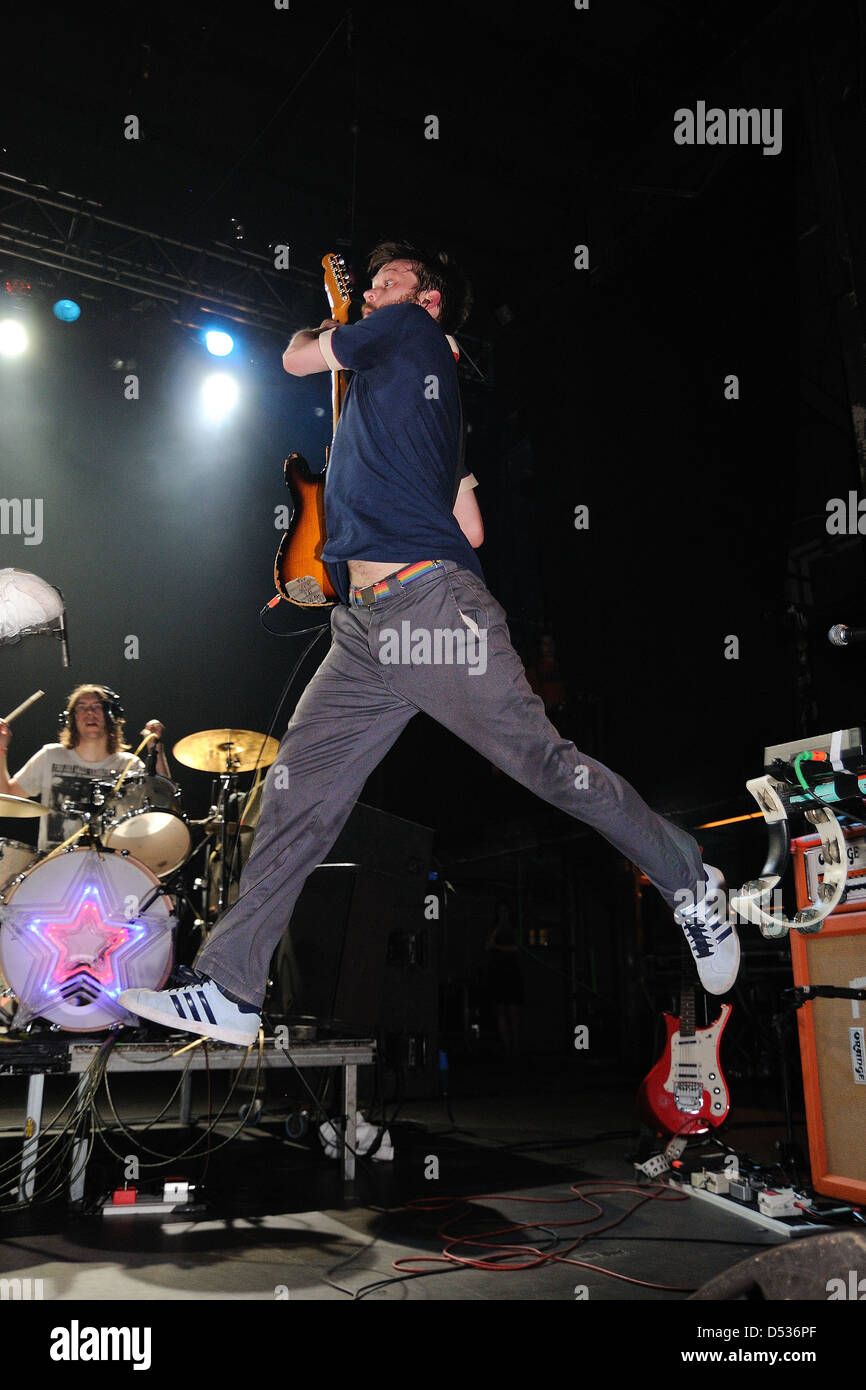 BARCELONA, SPAIN- APR 1: The Go! Team band performs at Razzmatazz Club ...