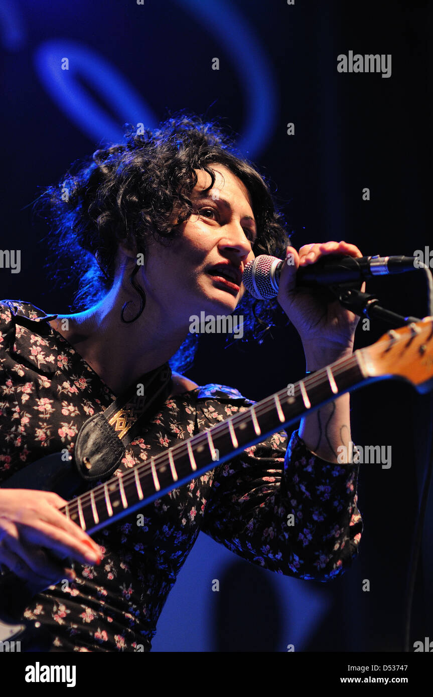 BARCELONA, SPAIN - APR 9: Frankie Rose & The Outs band performs at Jack ...