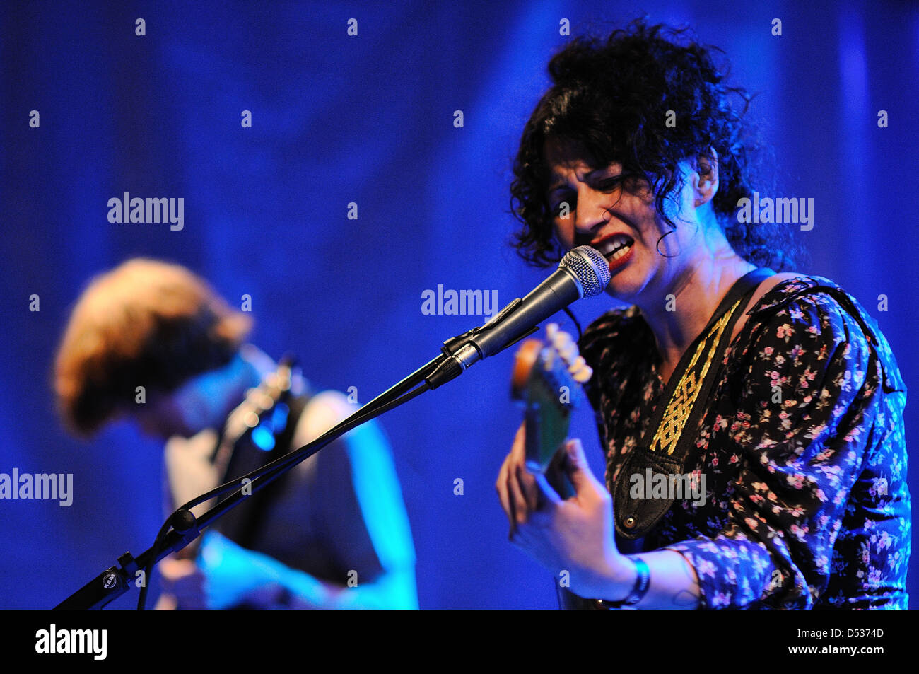 BARCELONA, SPAIN - APR 9: Frankie Rose & The Outs band performs at Jack ...