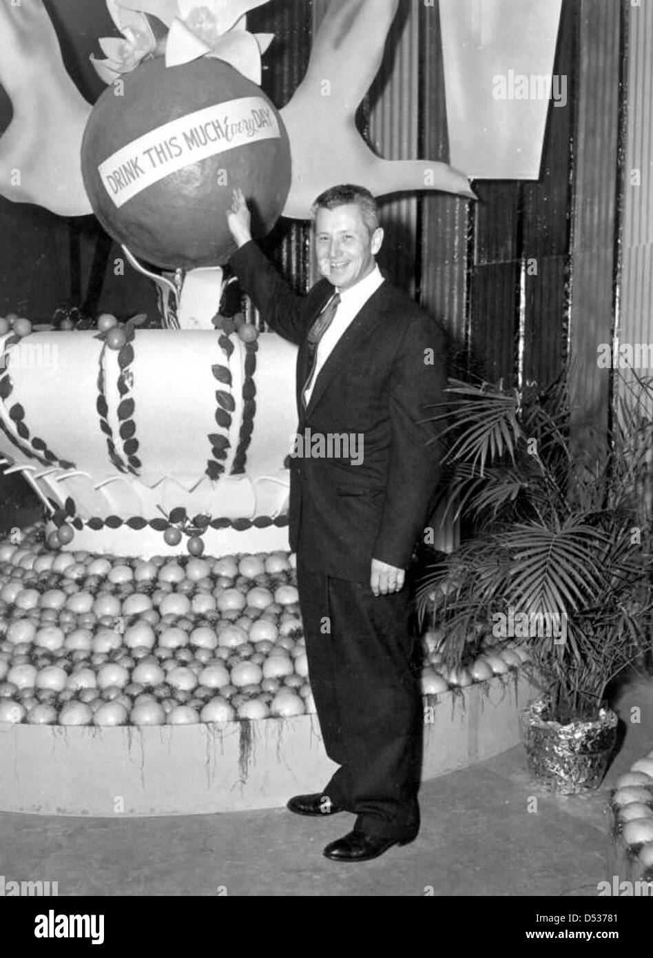 Florida Governor LeRoy Collins is seen attending the Florida Citrus ...