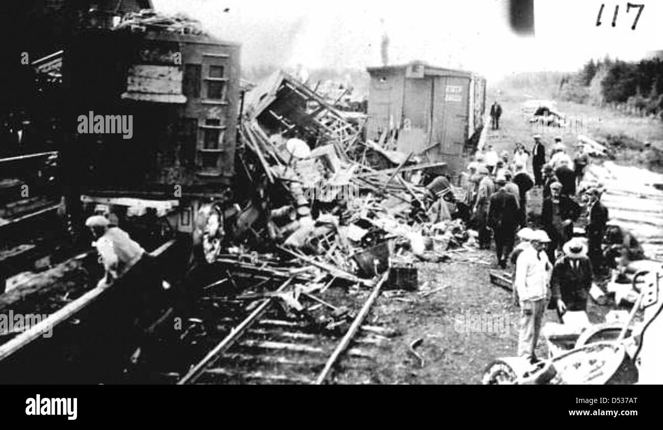 Circus train wreck Black and White Stock Photos & Images - Alamy