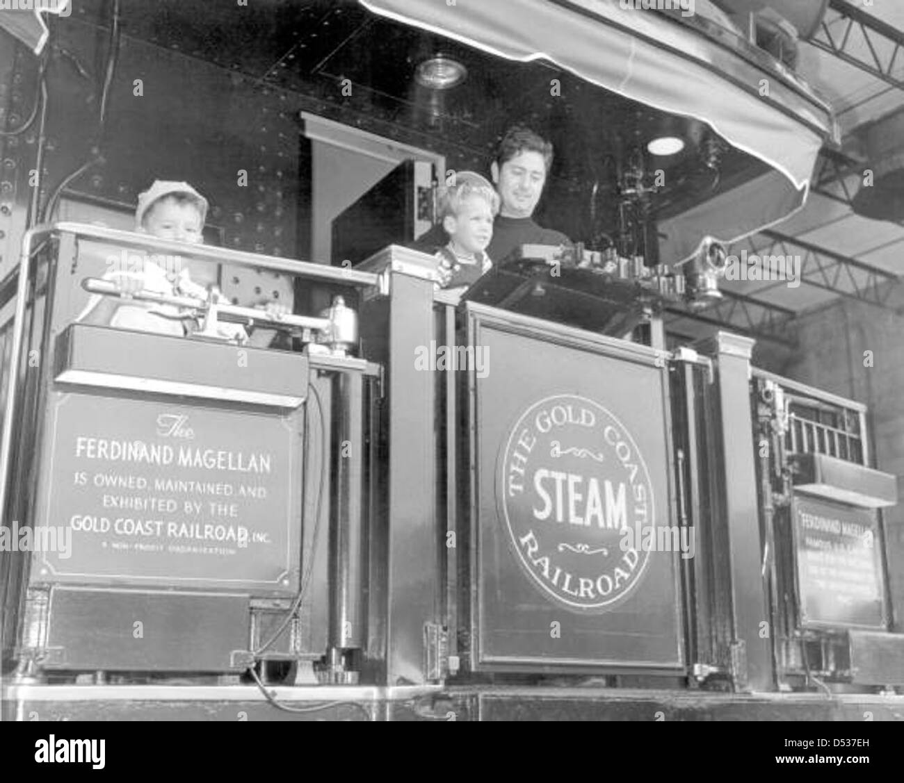 The rear platform of the Ferdinand Magellan passenger car, part of the ...