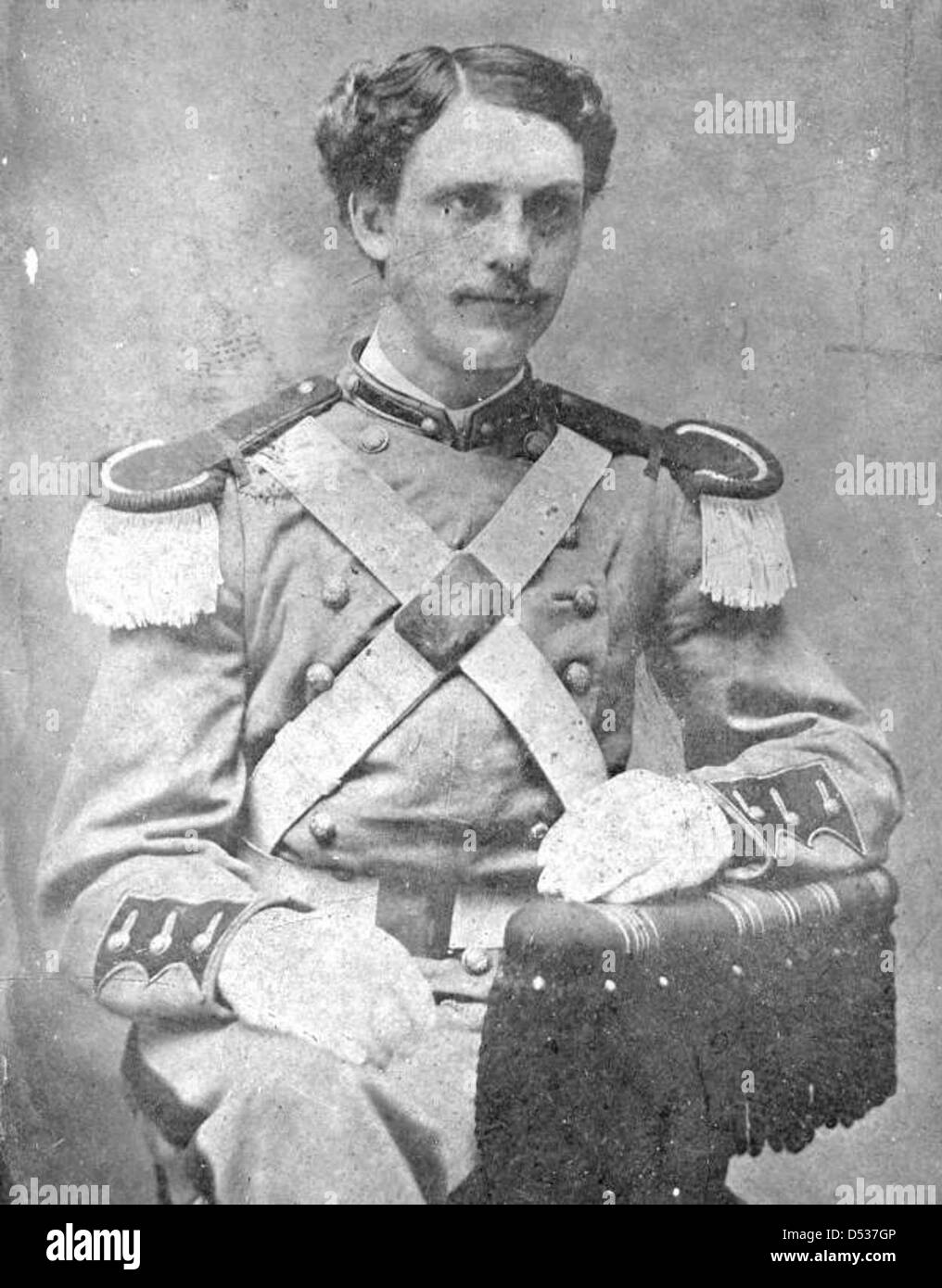 A portrait of Jacob Lind, a soldier in the Confederate States Army ...
