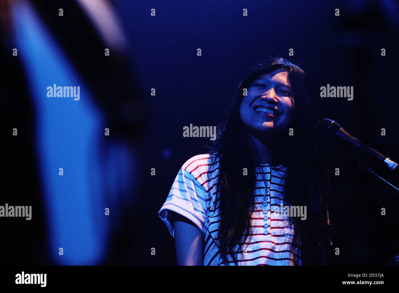 BARCELONA, SPAIN- JUN 20: The Pains of Being Pure at Heart band ...