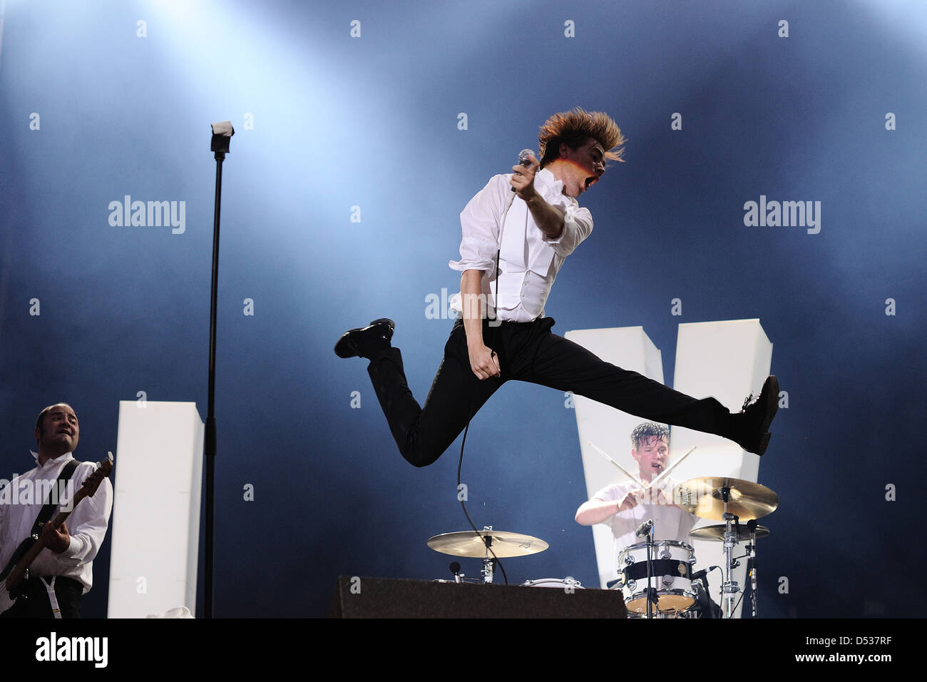 MADRID, SPAIN - JUN 25: The Hives band, performs at Universidad ...