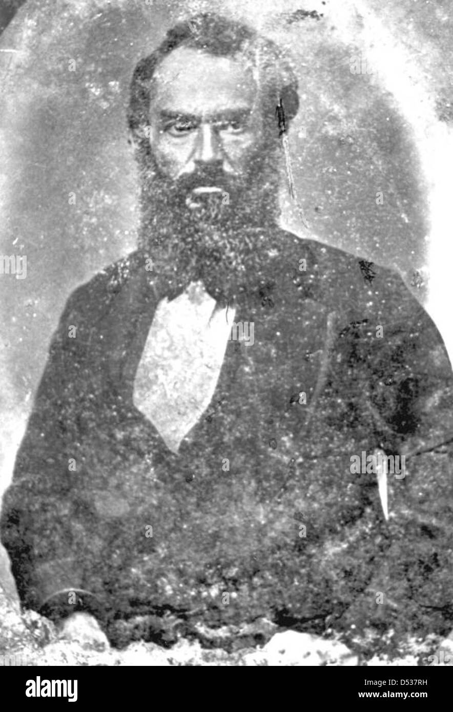 A portrait of Robert Meacham, a figure connected to the Civil War era ...