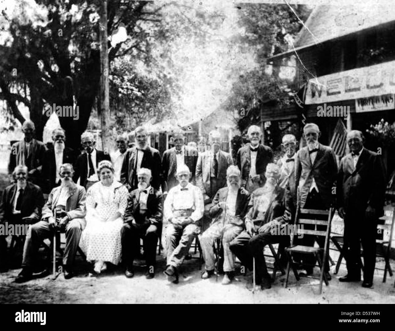 A reunion of Civil War veterans from the 2nd Florida Cavalry at Forty ...