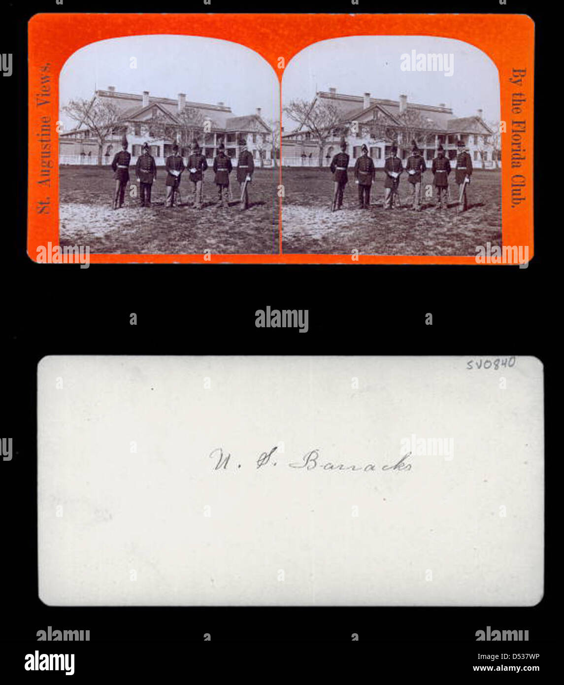 Civil War soldiers assemble for a group portrait by their barracks in ...