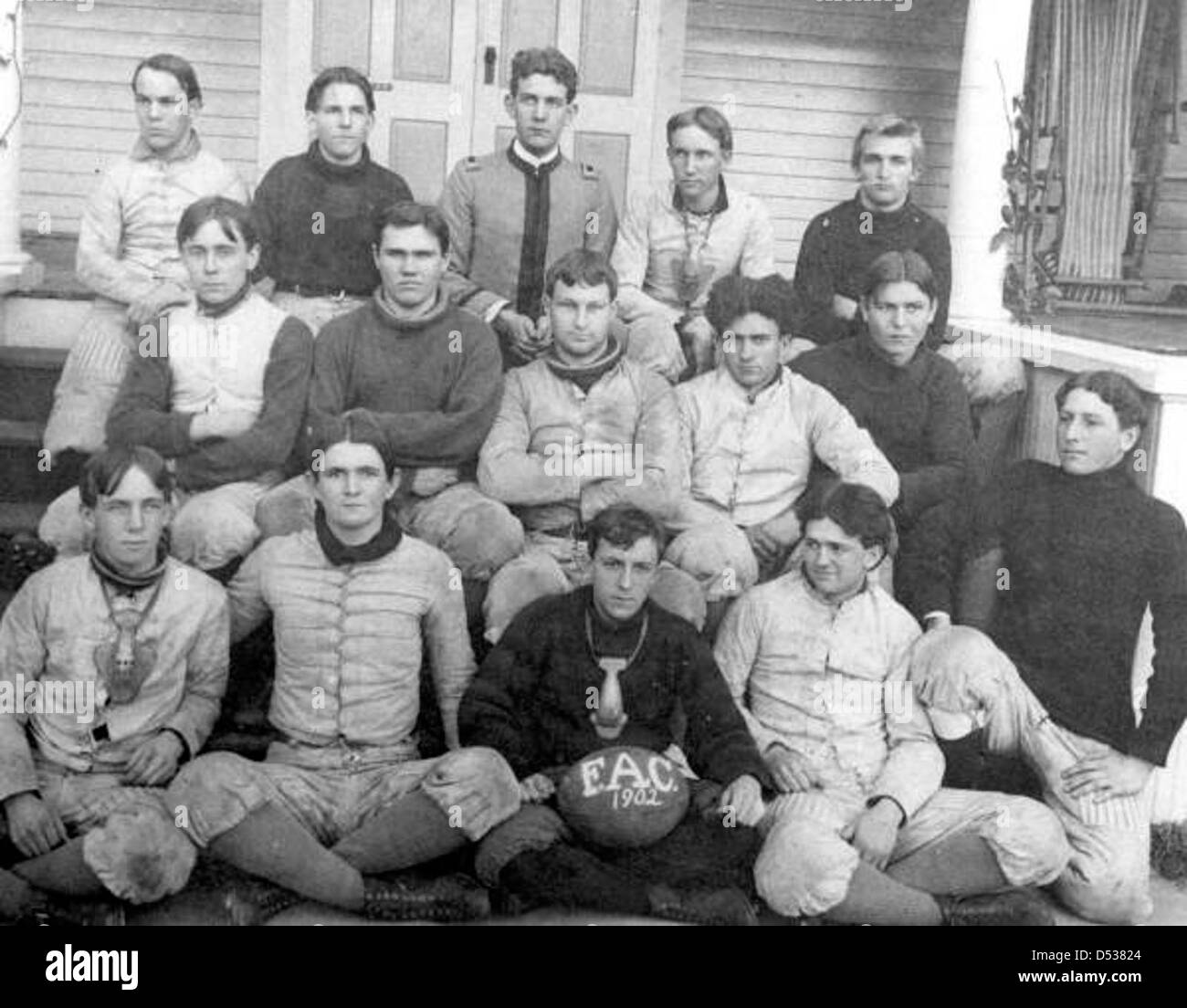 The football team of Florida Agricultural College is photographed in ...