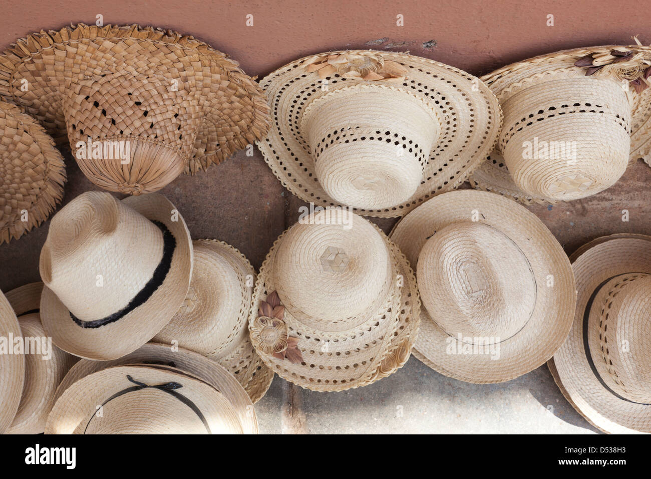 Cuba, Sancti Spiritus Province, Trinidad, Cuban Souvenirs, straw hats ...