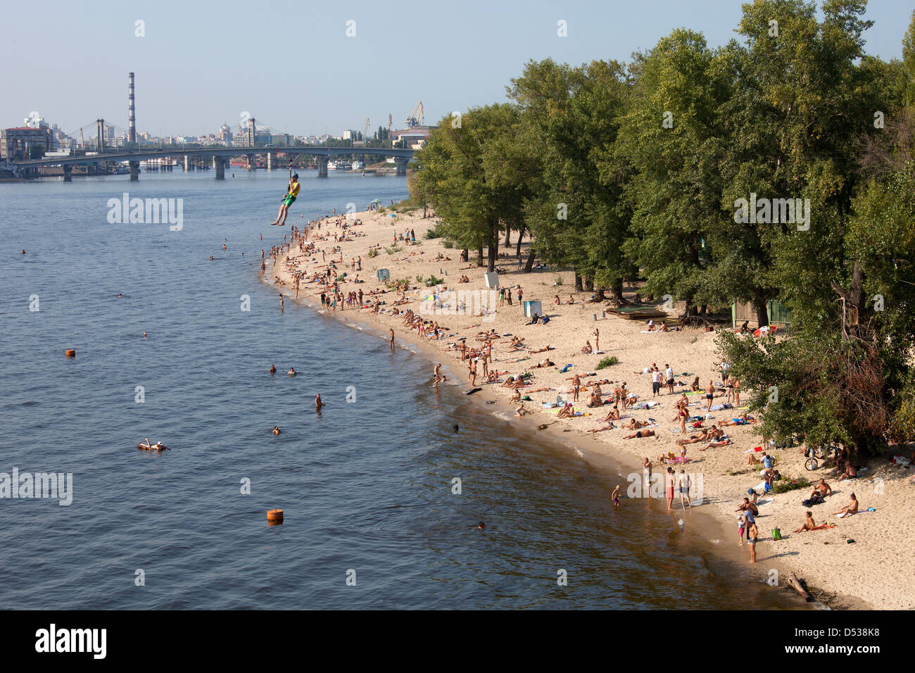 Kiev, Ukraine, city beach on the island Truchanow Stock Photo - Alamy