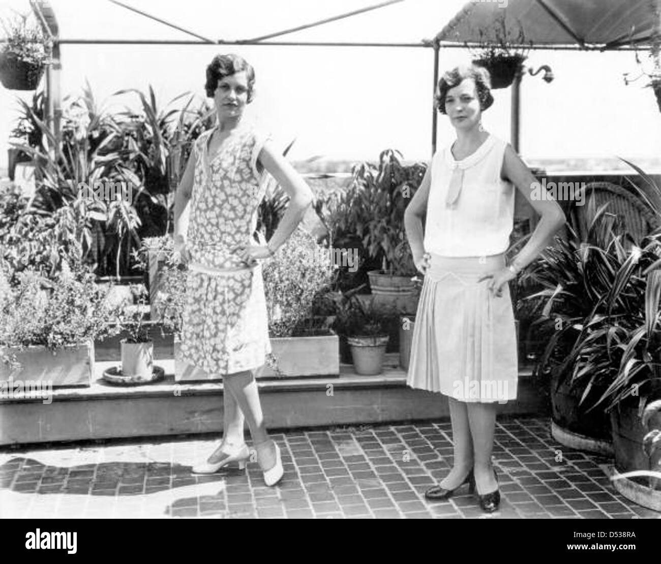 Models showcase fashion on the rooftop of Burdine's department store in ...