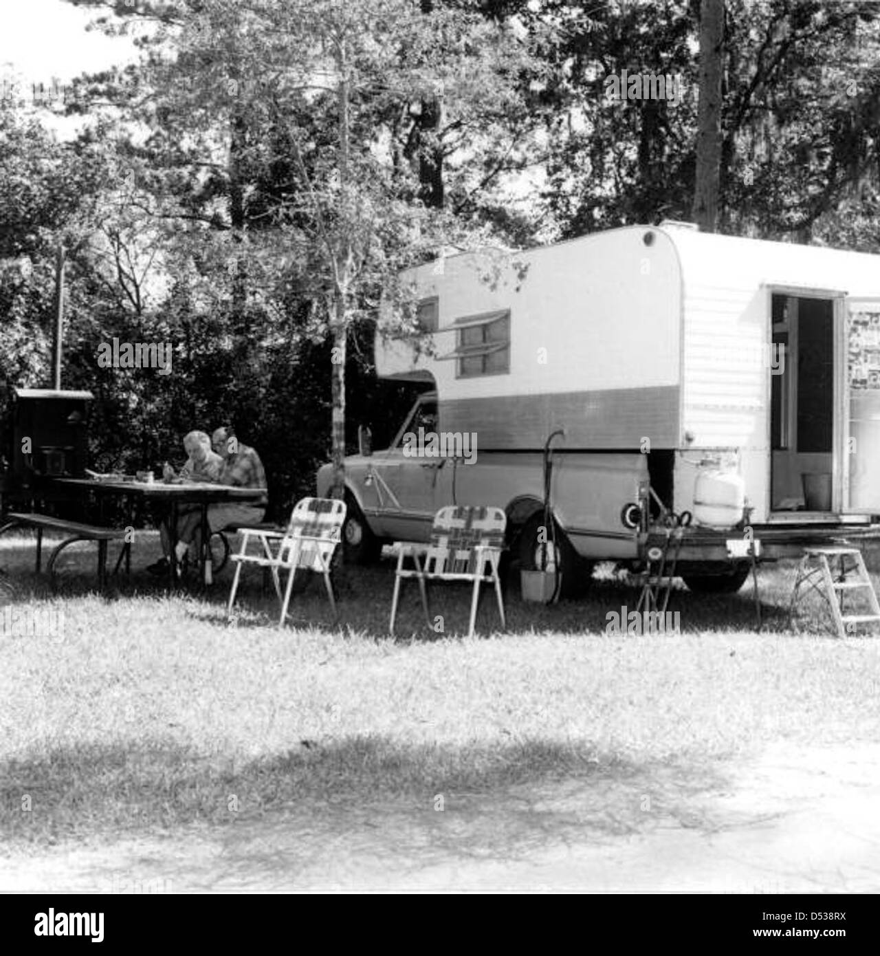 1950s historical camping hi-res stock photography and images - Alamy