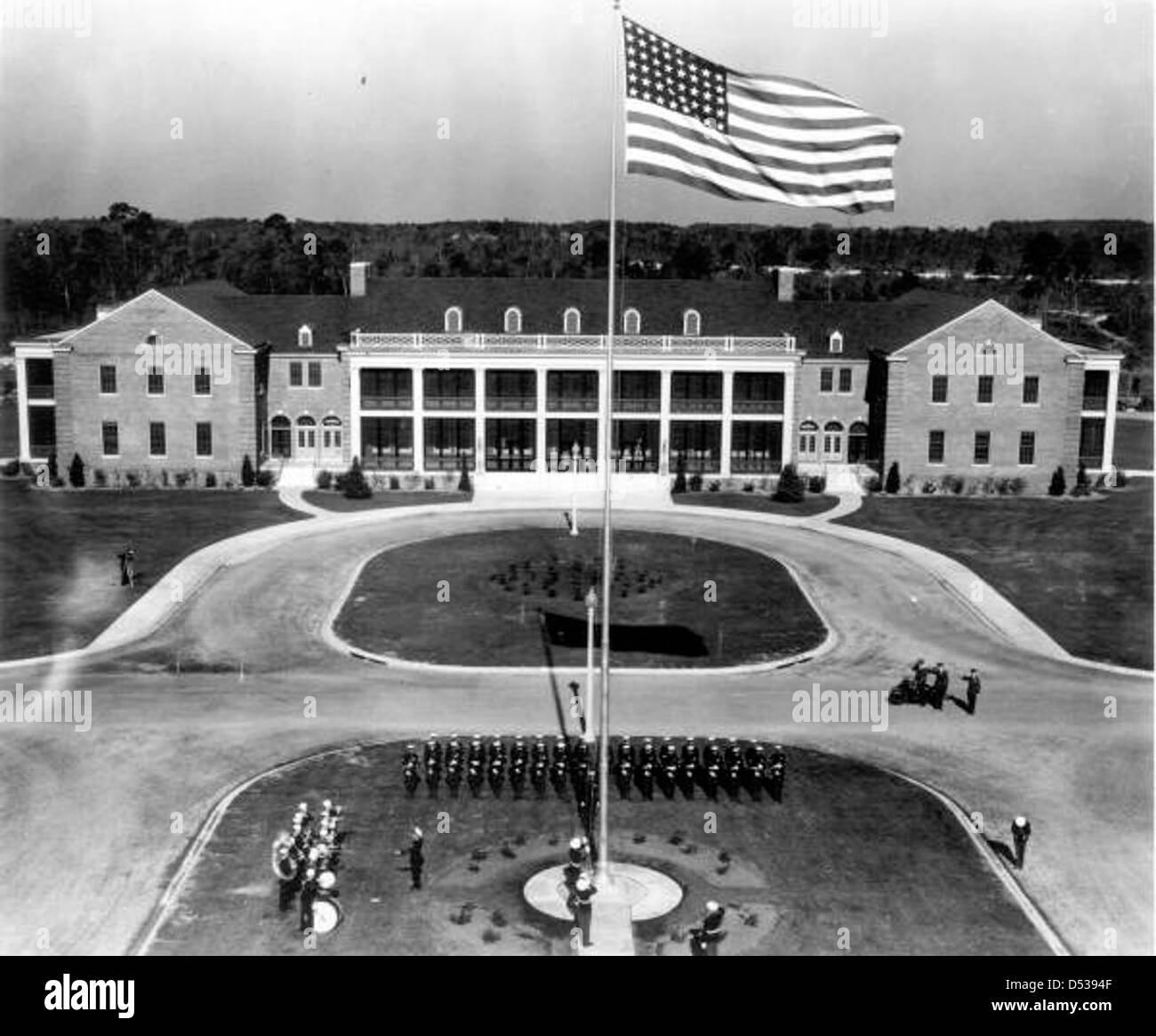 A flag-raising ceremony marks the dedication of Corry Field at ...