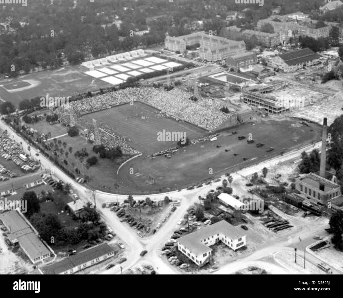 An aerial view of Florida Field at the University of Florida in ...