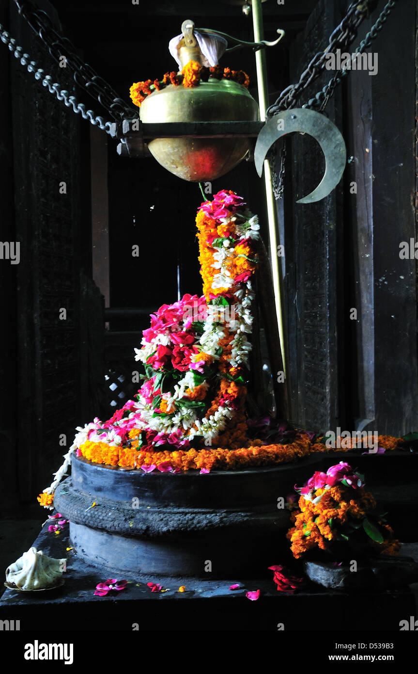At Nepali temple in Varanasi Stock Photo - Alamy
