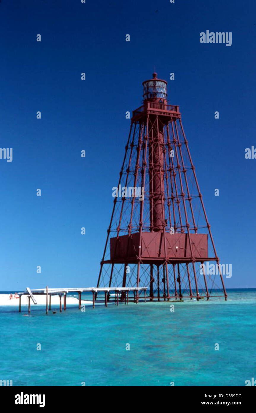 Sand Key Lighthouse, six miles southwest of Key West Stock Photo - Alamy