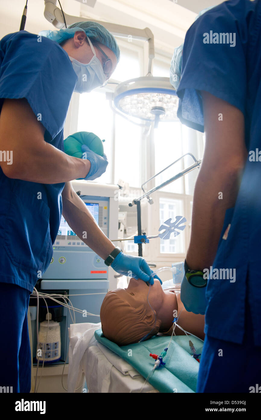Berlin, Germany, start the training and simulation operating room of ...