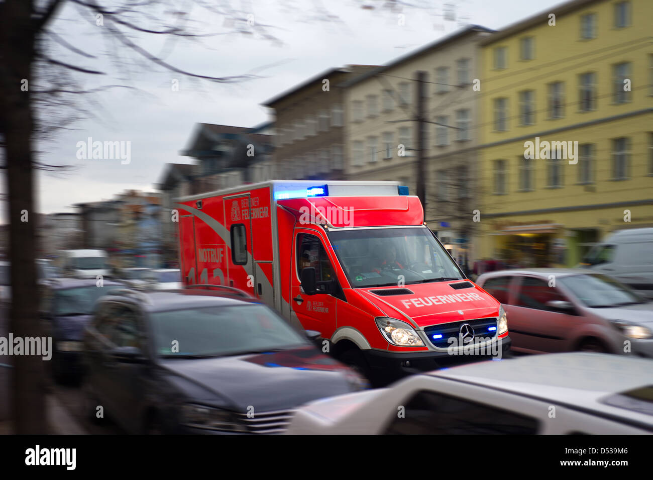 Ambulance in action hi-res stock photography and images - Alamy