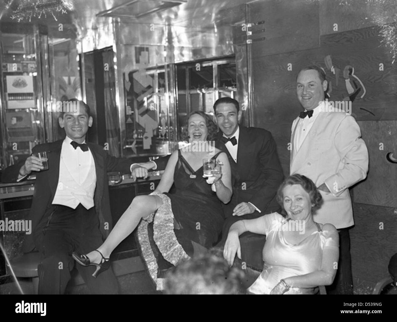 Guests aboard the S.S. Florida, an ocean liner, travel between Miami ...