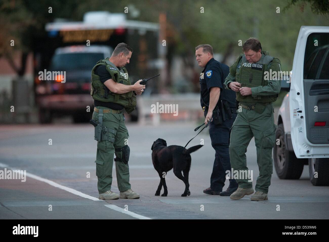 Tucson, Arizona, USA. 22nd March 2013. University of Arizona Police and ...