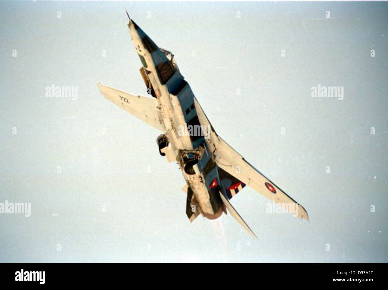 A Cuban MiG-23BN Flogger-H aircraft departs from the Key West Naval Air ...