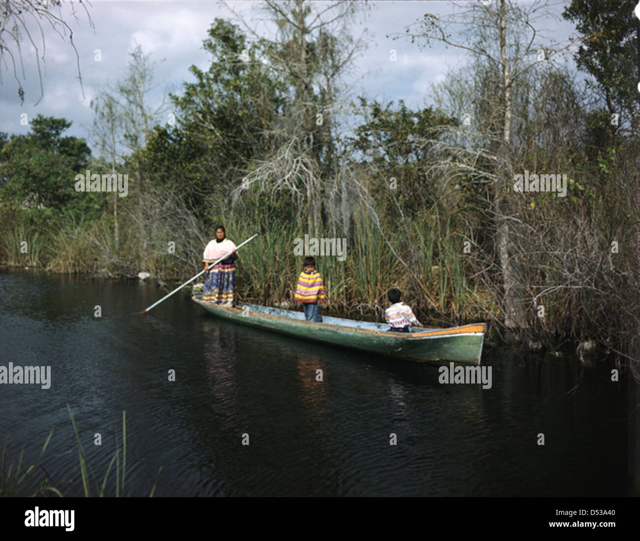 Seminole indians canoes hi-res stock photography and images - Alamy