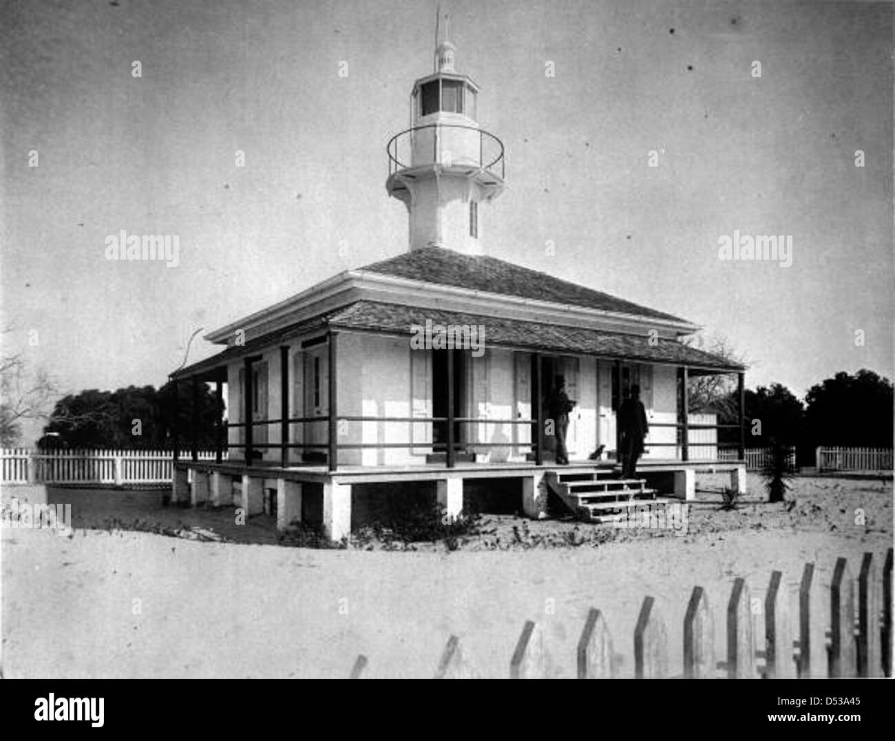 Cedar Key Light on Seahorse Key, Florida, a historic lighthouse built ...