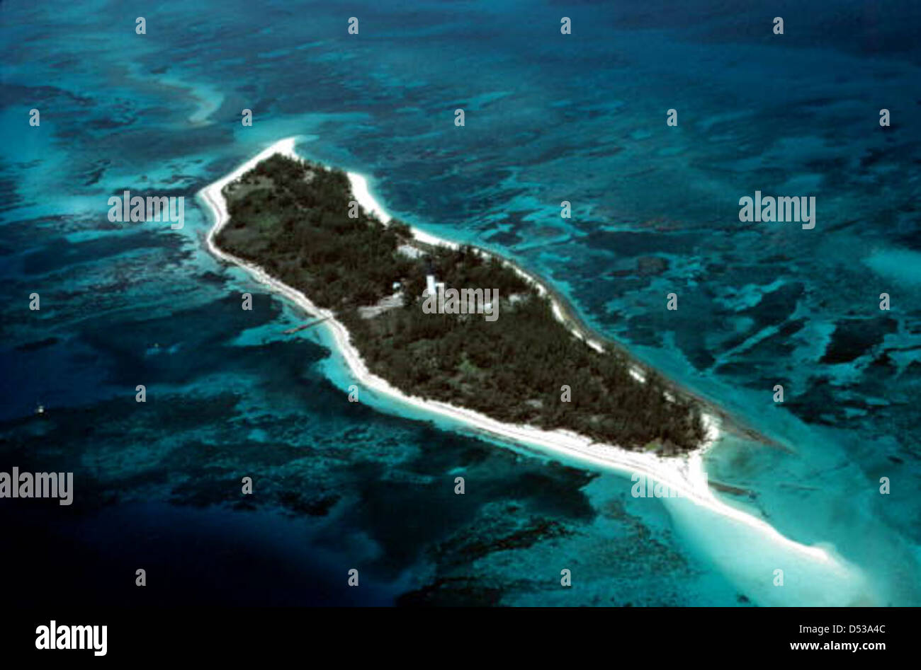 Aerial view of Loggerhead Key, Dry Tortugas Stock Photo - Alamy