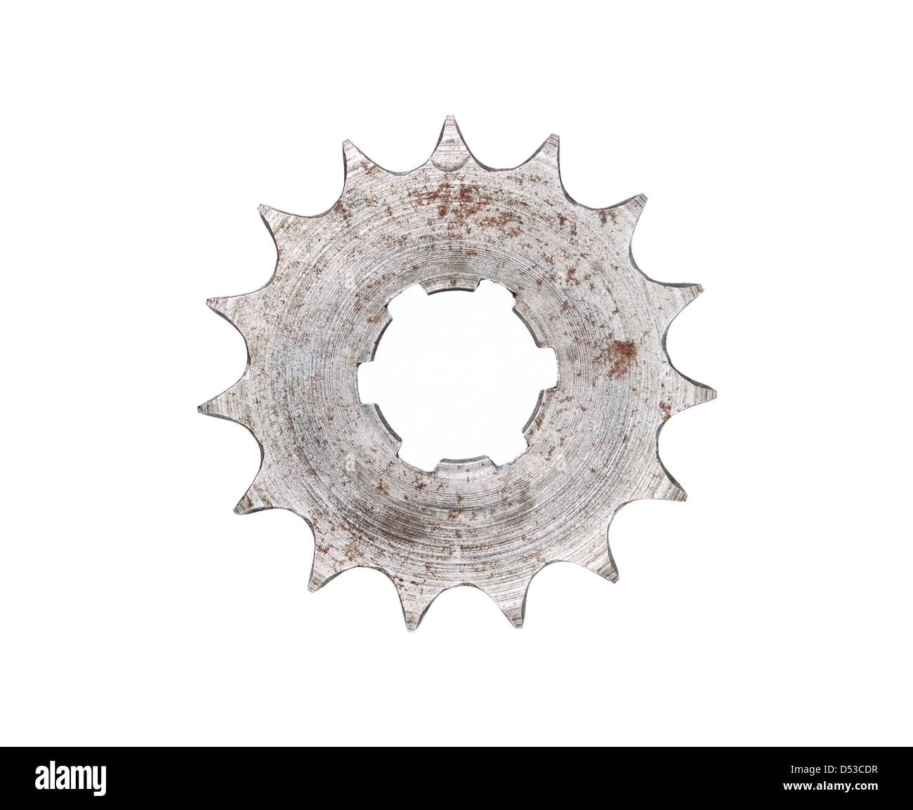 Metal wheel pinion with for industrial machine use Stock Photo - Alamy