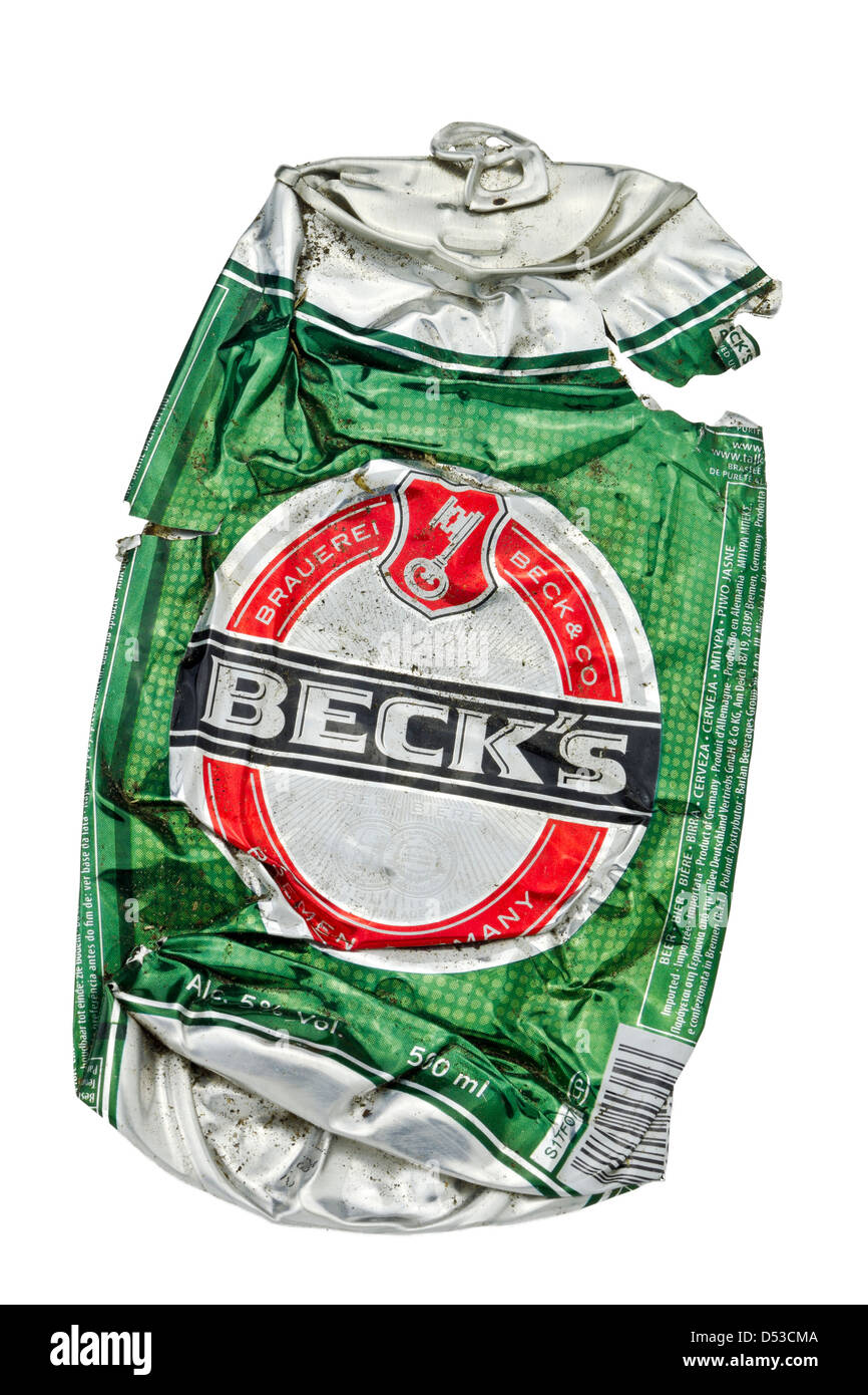 Squashed beer can hi-res stock photography and images - Alamy