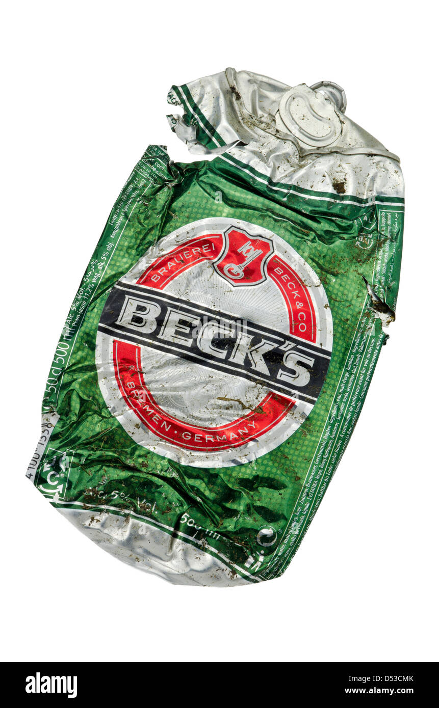 Squashed beer can hi-res stock photography and images - Alamy
