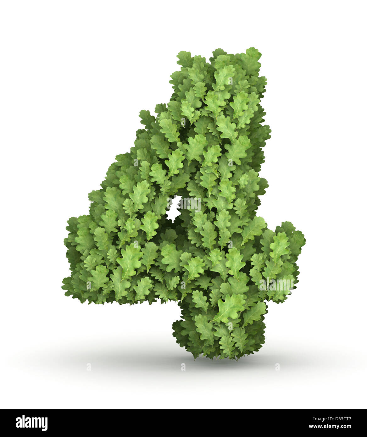 Green number 4 hi-res stock photography and images - Alamy