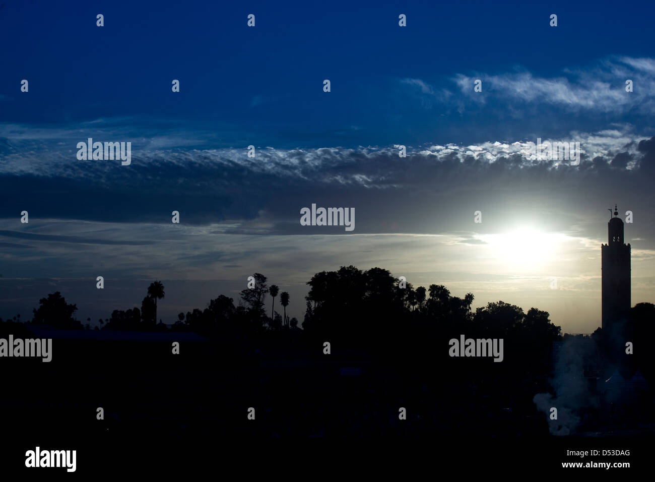Marrakech skyline silhouette hi-res stock photography and images - Alamy