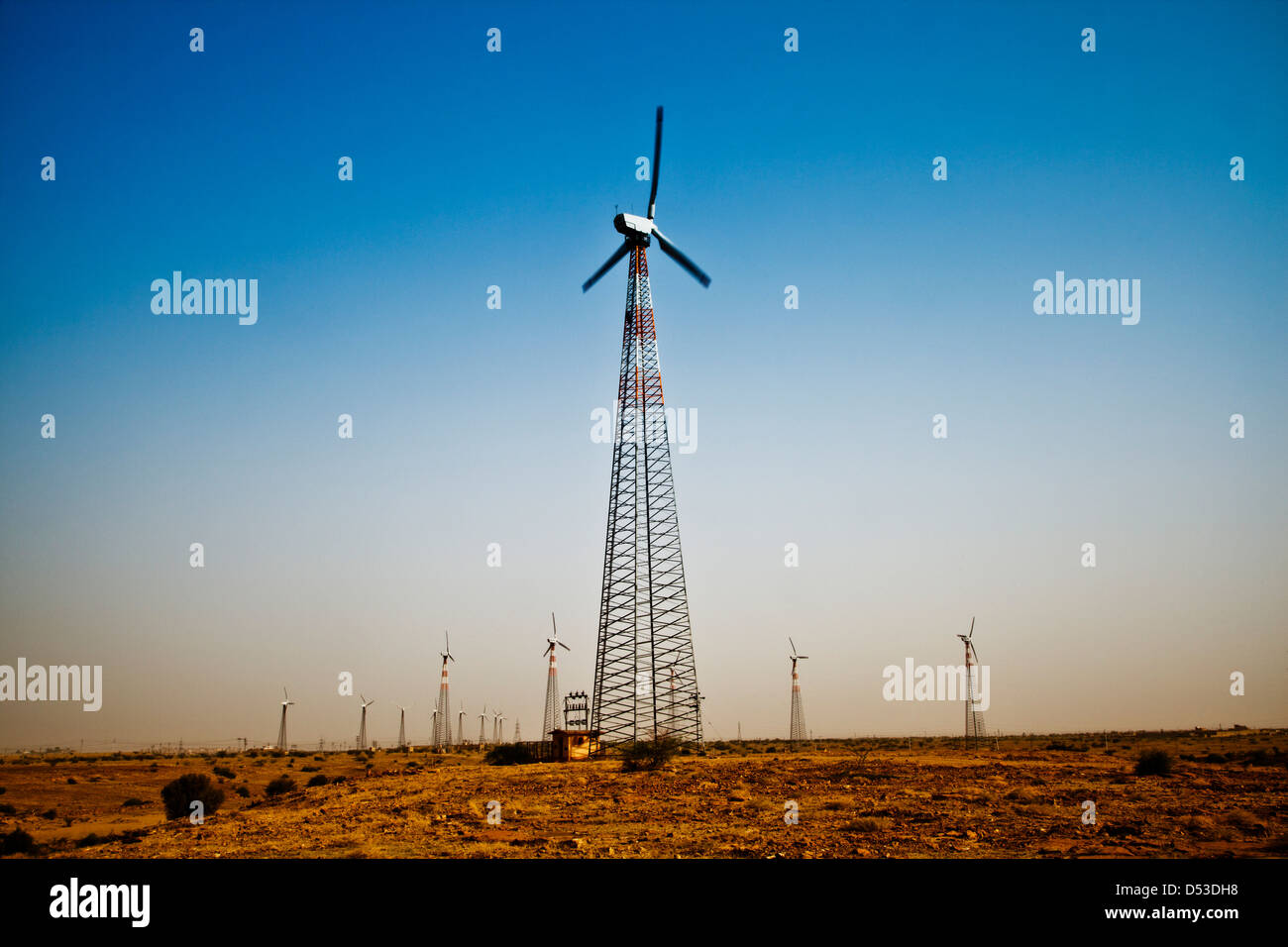 Wind turbines at wind farm, Jaisalmer, Rajasthan, India Stock Photo - Alamy