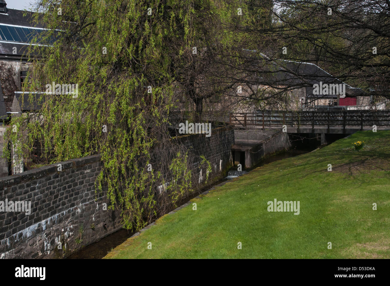 Whisky distillery exteriors with bonded warehouse Stock Photo - Alamy