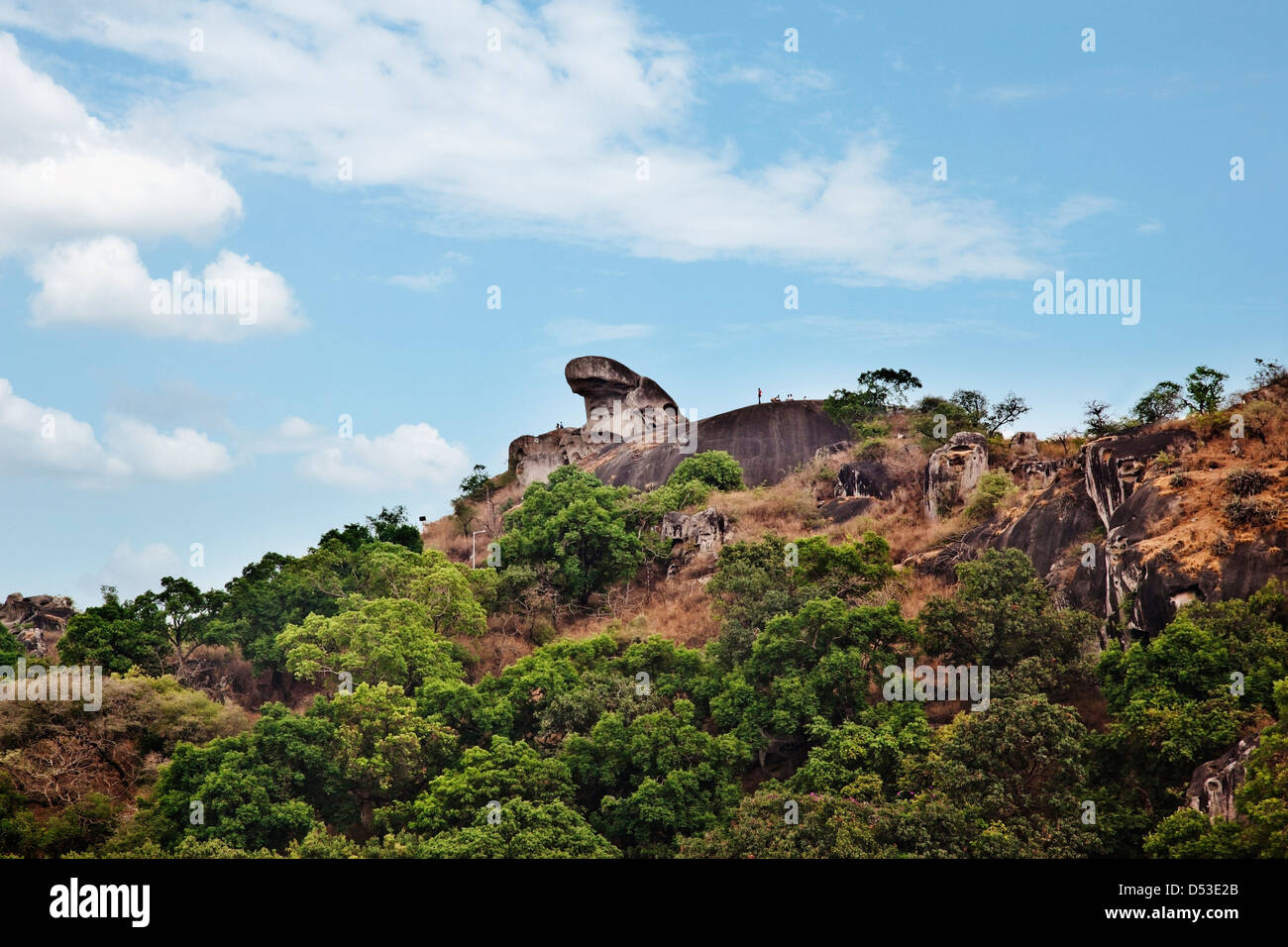 Toad Rock on a hill, Mount Abu, Sirohi District, Rajasthan, India Stock ...