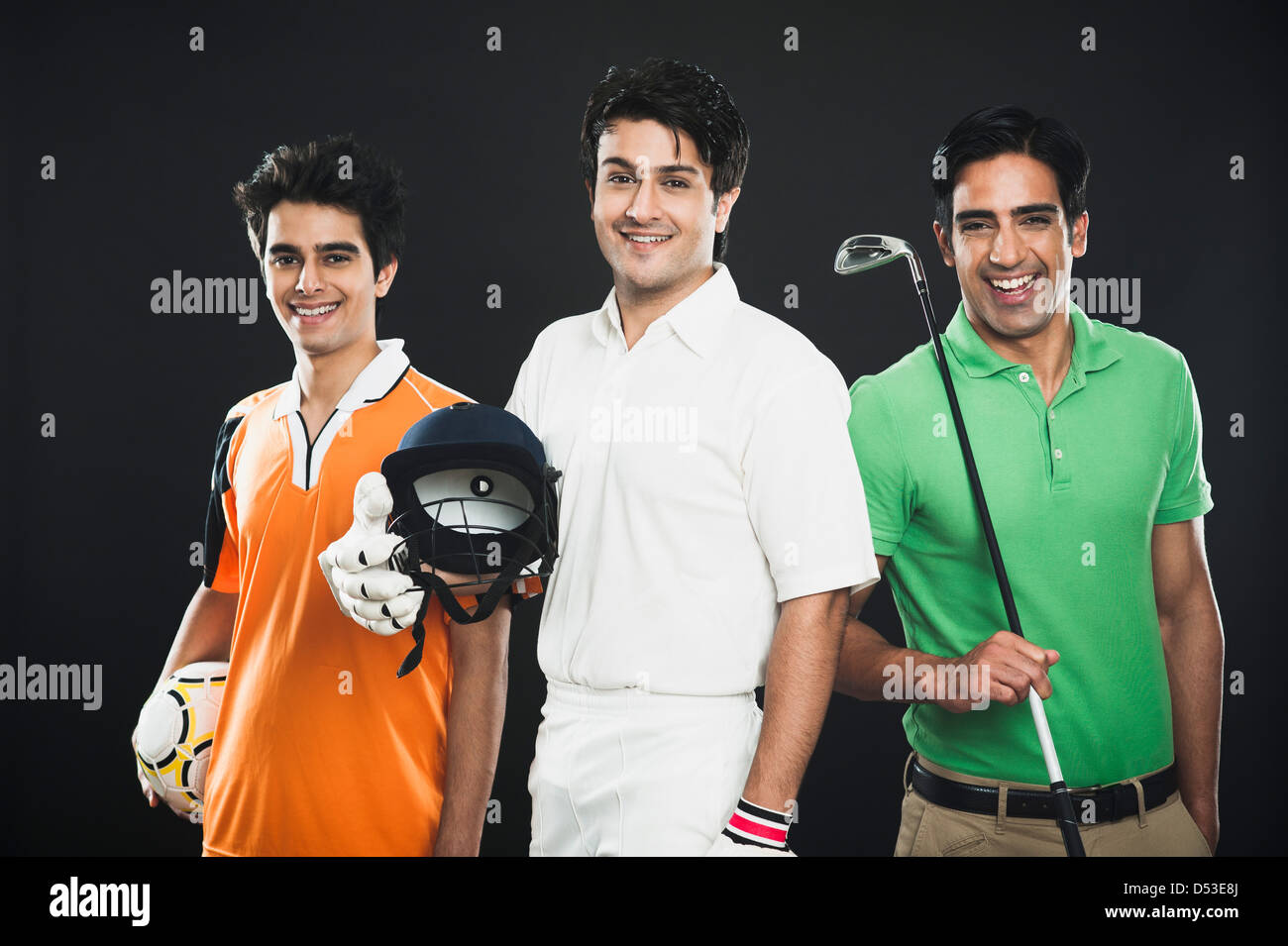 Smiling sportsmen hi-res stock photography and images - Alamy