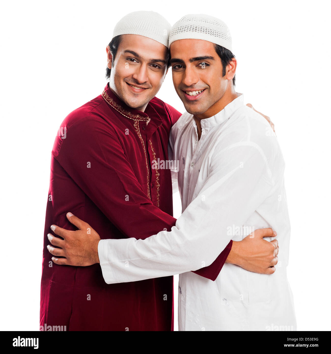 Muslim men hugging each other hi-res stock photography and images - Alamy