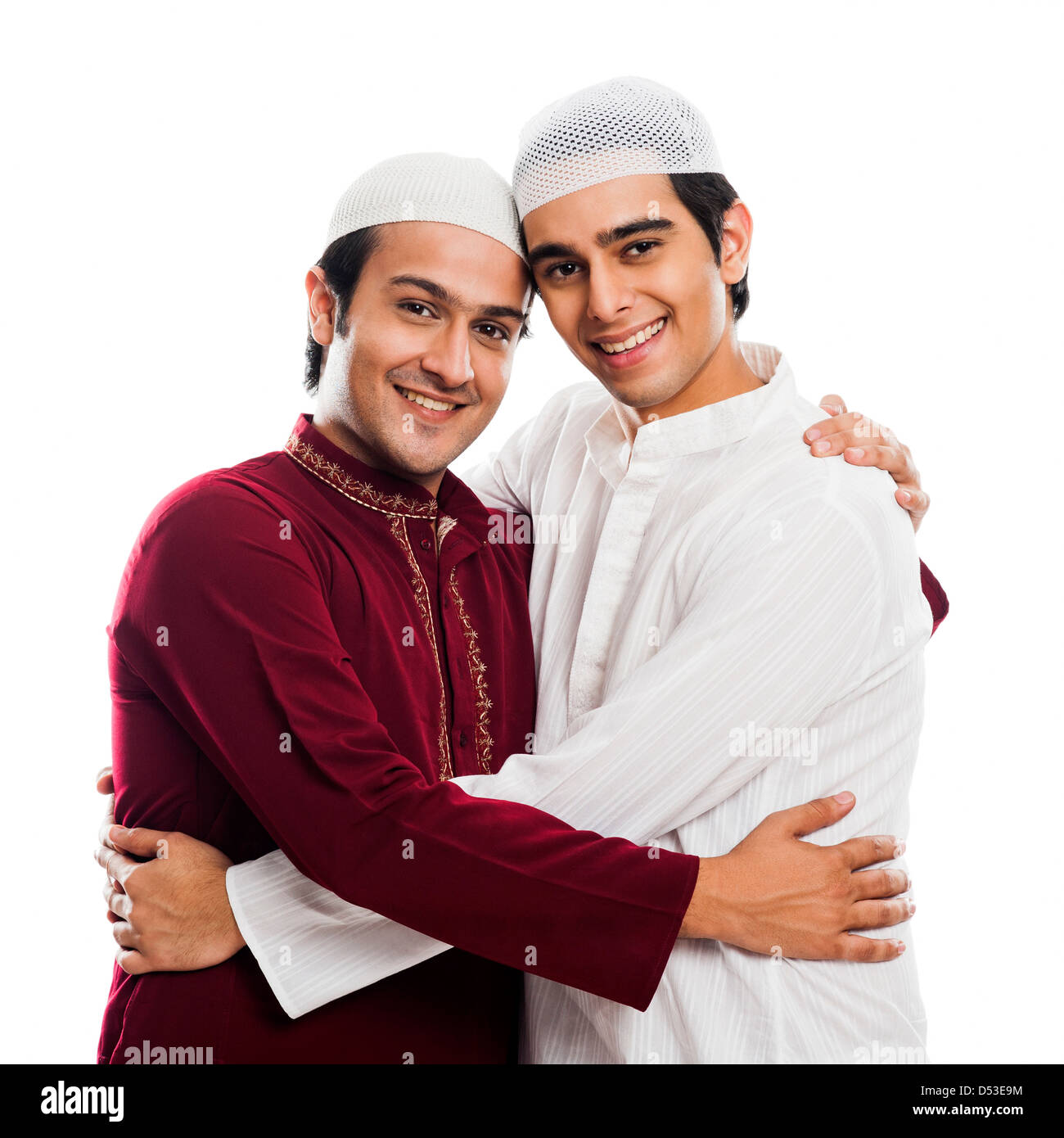 Muslim men hugging each other hi-res stock photography and images - Alamy